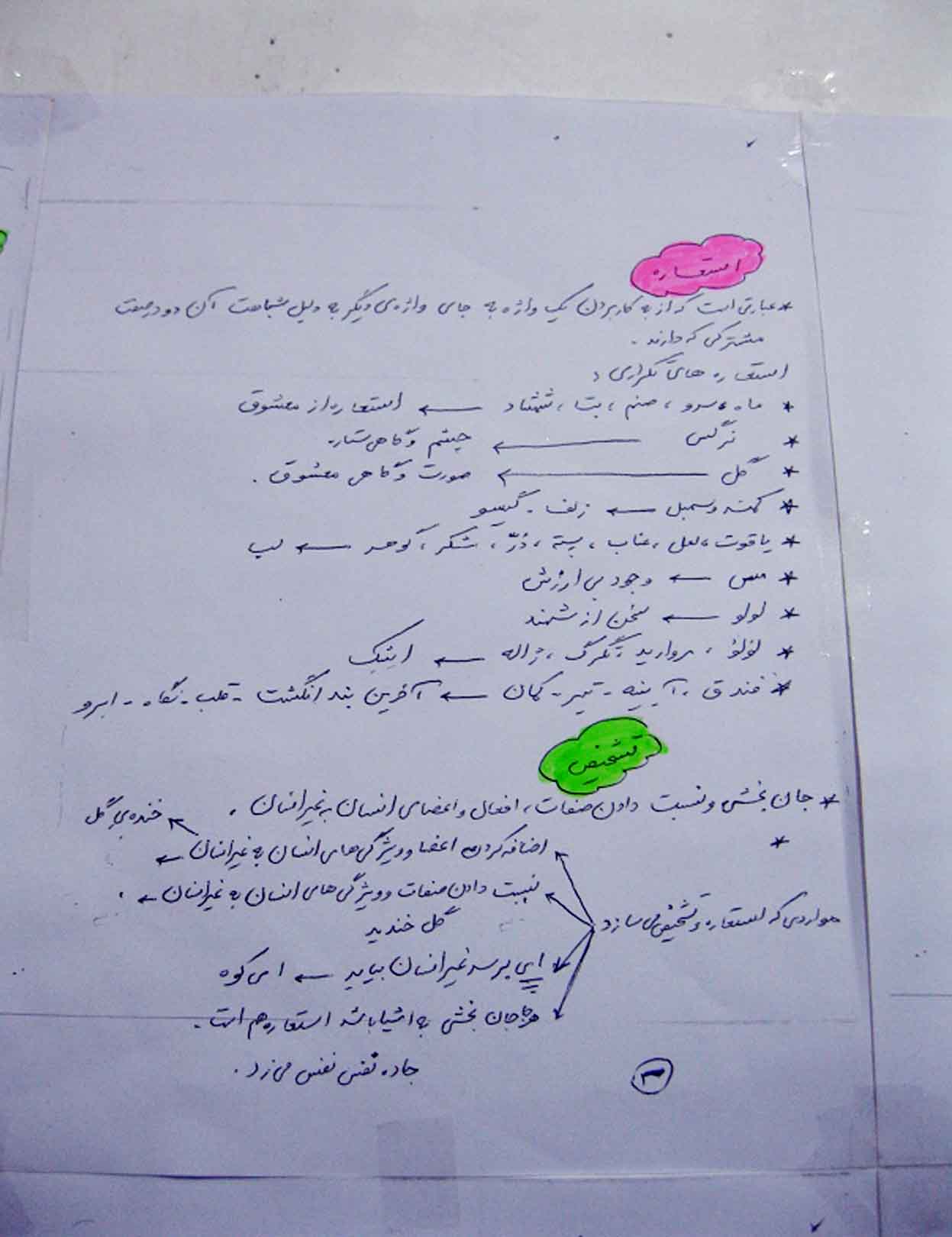 روشی برای مطالعه‌ی آرایه‌های ادبی